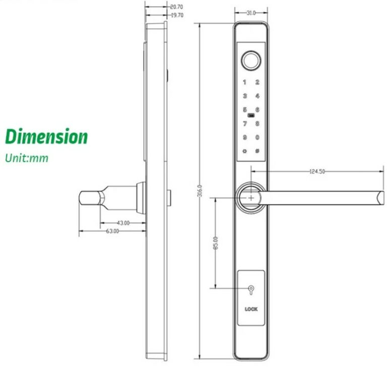 Infinity Locks “Loftus” Slimline Smart Mortice Lock - Infinity Locksmiths