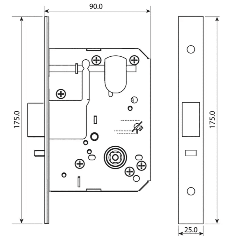 Lockton Commercial Mortice Lock 60mm | Infinity Locksmiths